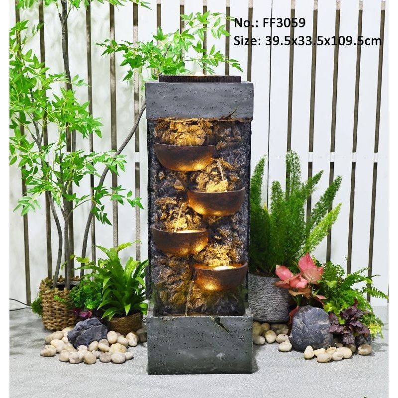 Zen Buddha Statue Outdoor Fountain