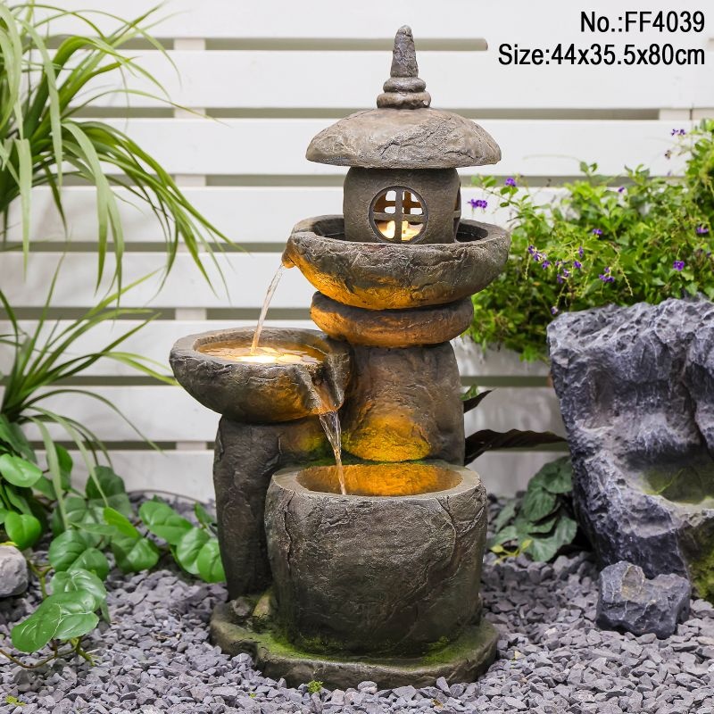Zen Buddha Statue Outdoor Fountain