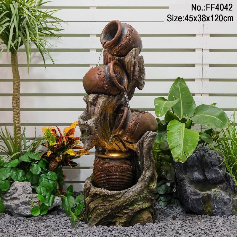 Zen Buddha Statue Outdoor Fountain