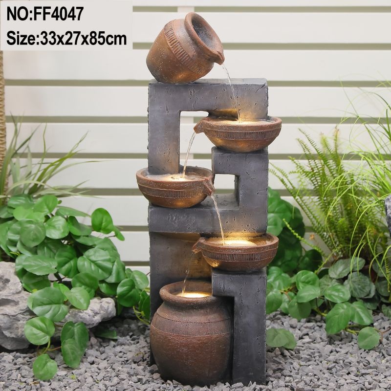 Zen Buddha Statue Outdoor Fountain