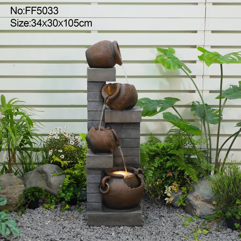 Zen Buddha Statue Outdoor Fountain