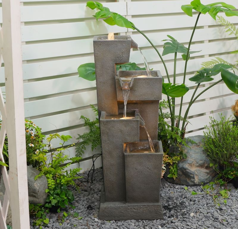 Zen Buddha Statue Outdoor Fountain