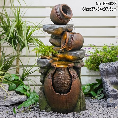 Zen Buddha Statue Outdoor Fountain