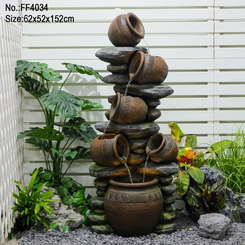 Zen Buddha Statue Outdoor Fountain